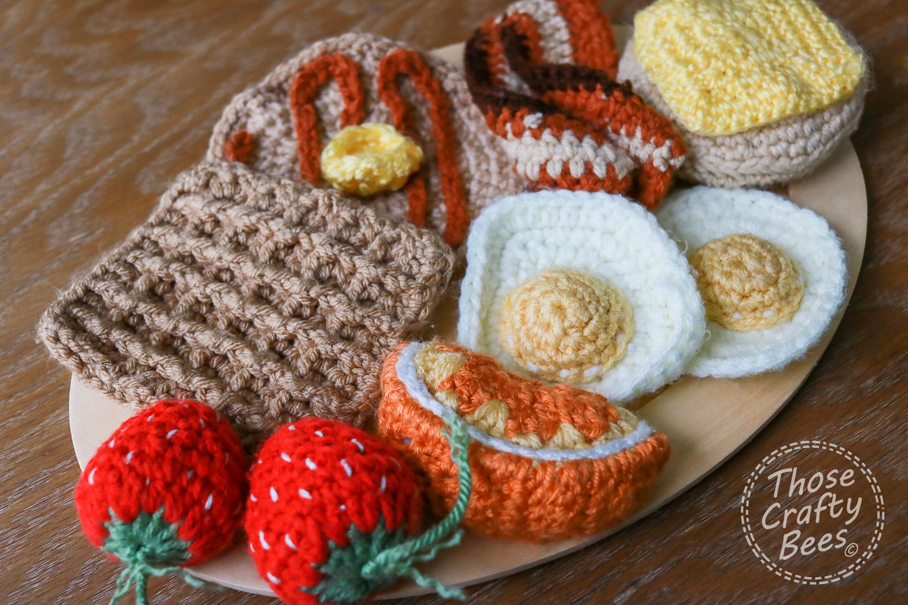 Let's Make Breakfast Together Crochet Play Food Set | Etsy