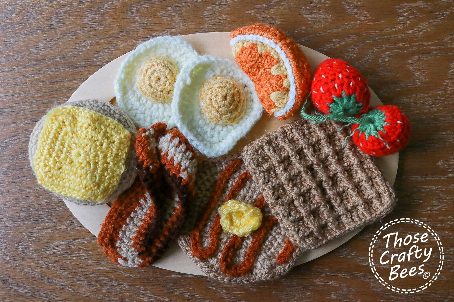 Let's Make Breakfast Together Crochet Play Food Set | Etsy