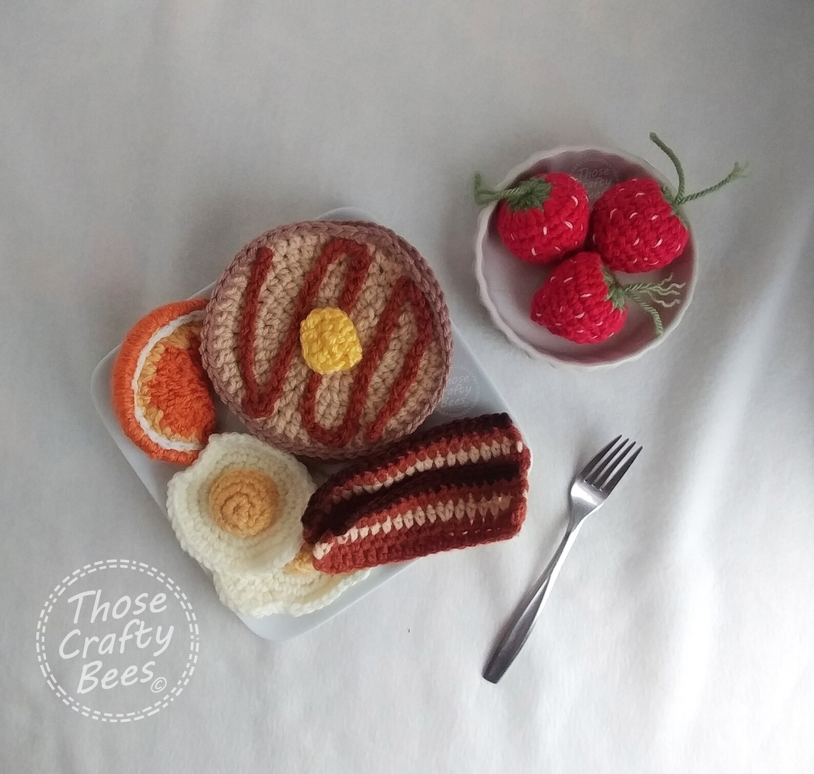 Let's Make Breakfast Together Crochet Play Food Set | Etsy