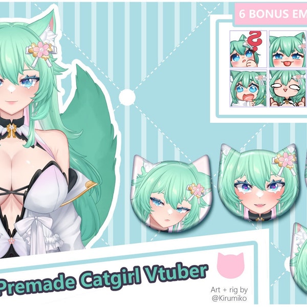 Premade Vtuber Cat Girl - Etsy