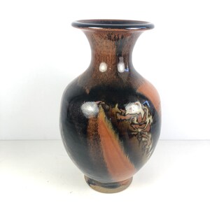 Signed Vintage Bill Karaffa Firemouth Pottery Ceramic Studio Vase ...