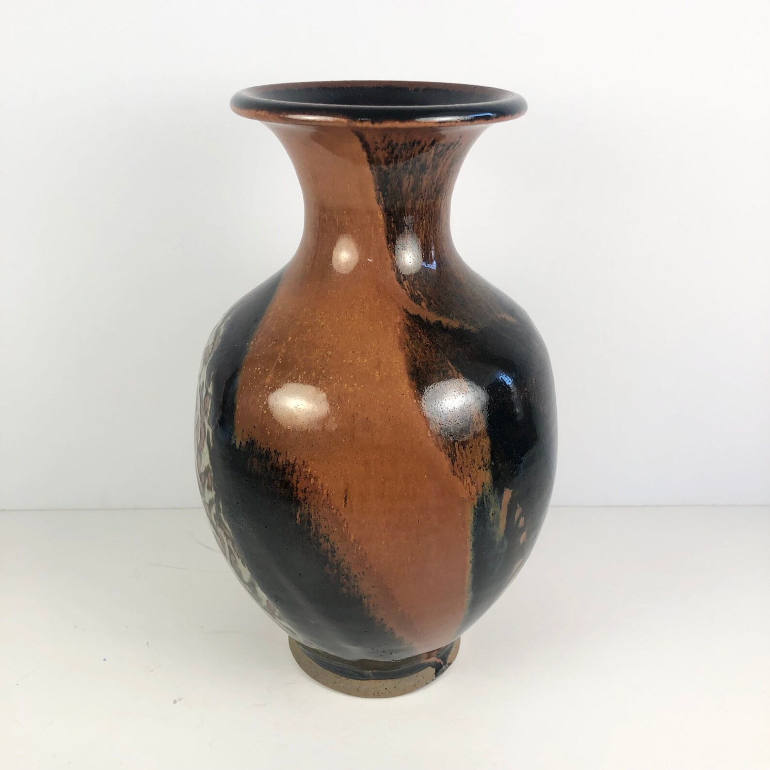 Signed Vintage Bill Karaffa Firemouth Pottery Ceramic Studio Vase ...