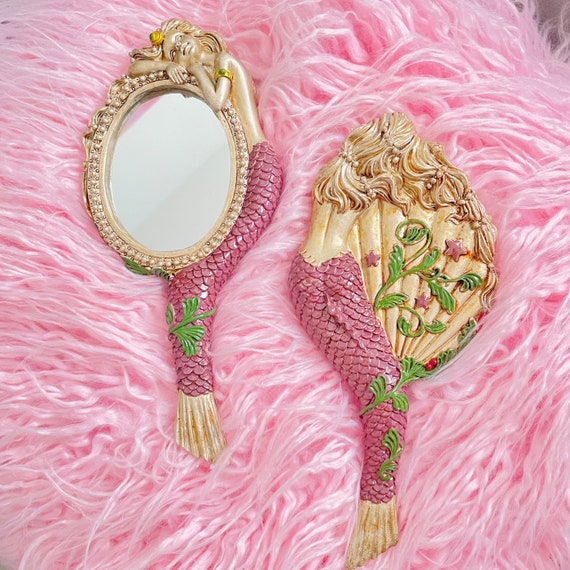 Temptress Reflection Mermaid Hand Mirror - Etsy