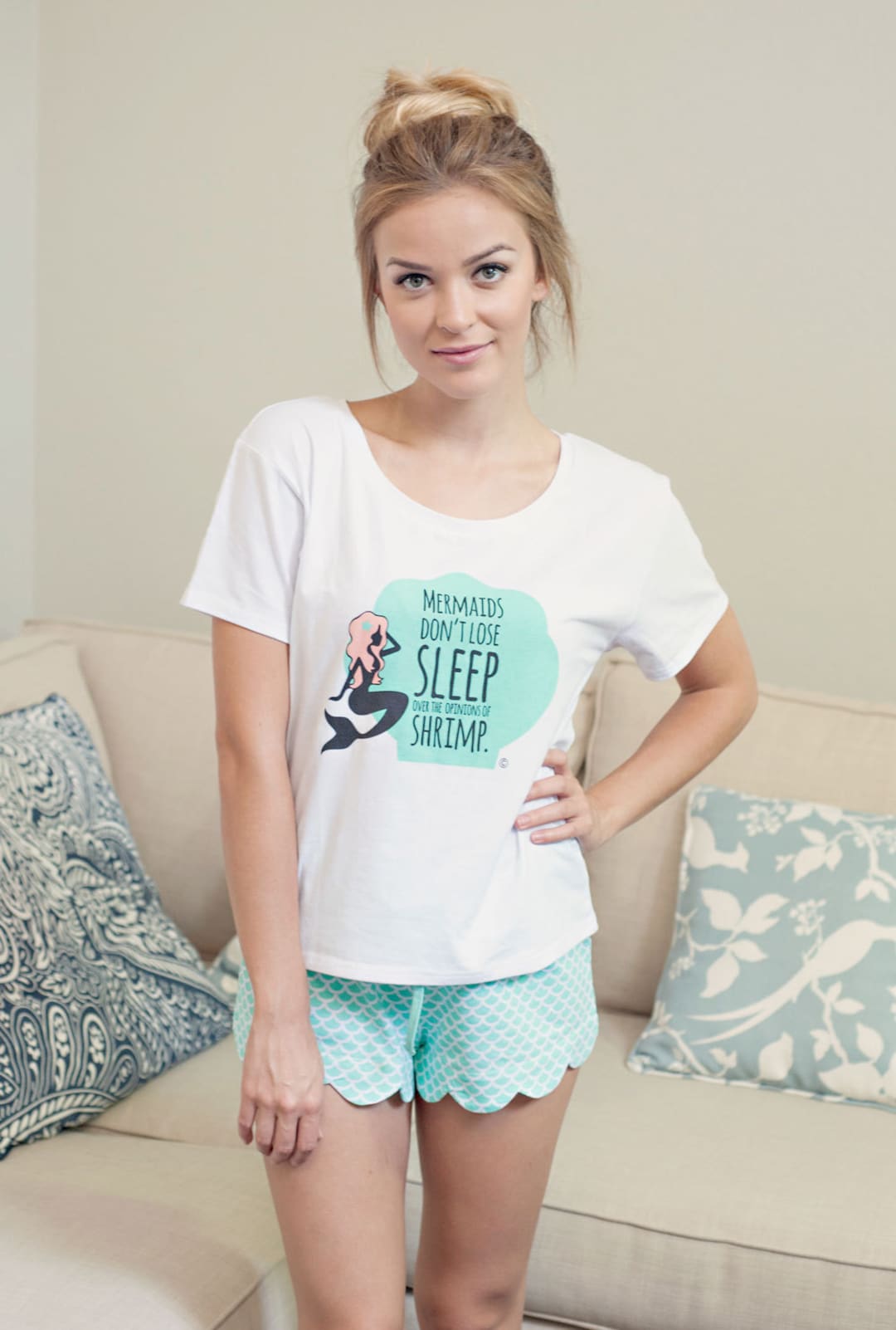 Mermaids Don't Lose Sleep Pajama Set - Etsy