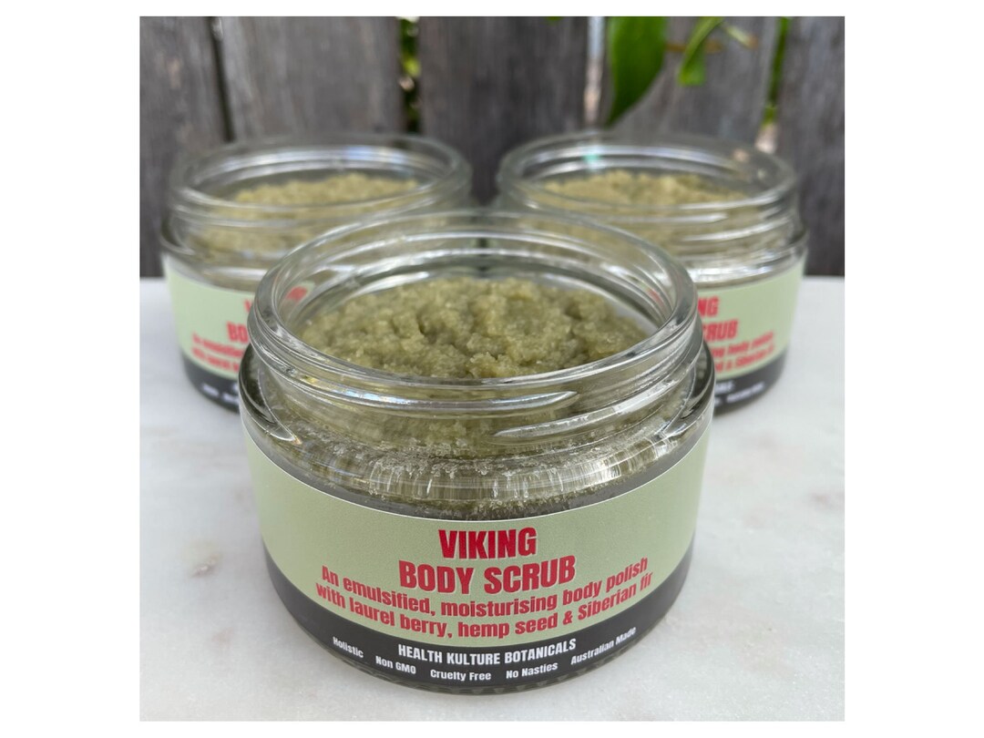 Viking Body Scrub, Natural Body Scrub, Relaxing, Moisturising, Gift for ...