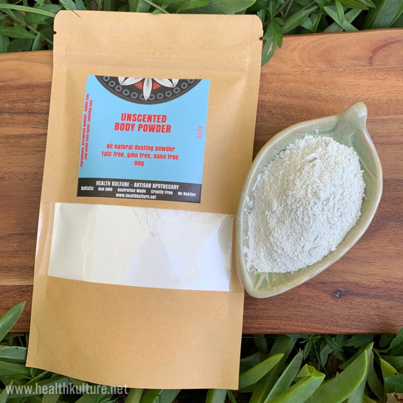Unscented Body Powder Refill, All Natural, Talc Free, No Nasties, Vegan ...