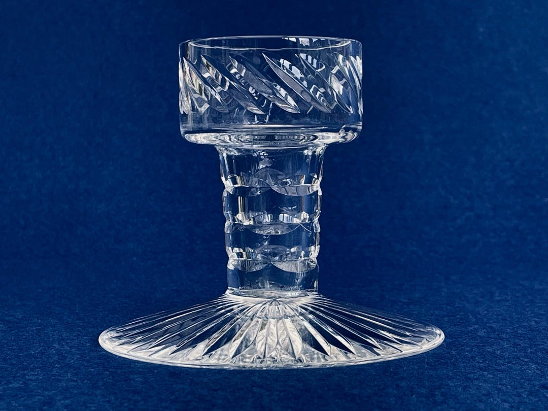 Vintage Stuart Crystal Candlestick / Candle Holder - Etsy