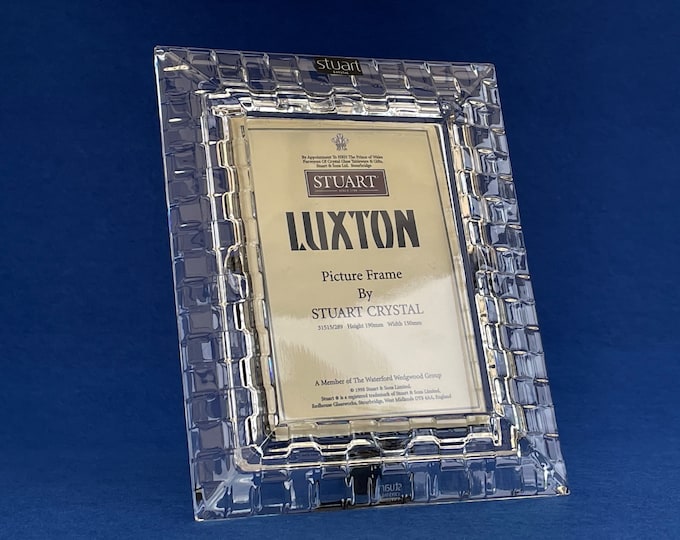 Vintage Stuart Crystal Luxton Photo Frame 19cm X 15cm Elegant Home ...