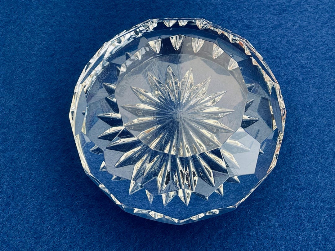 Vintage Waterford Crystal Paperweight Irish Crystal - Etsy