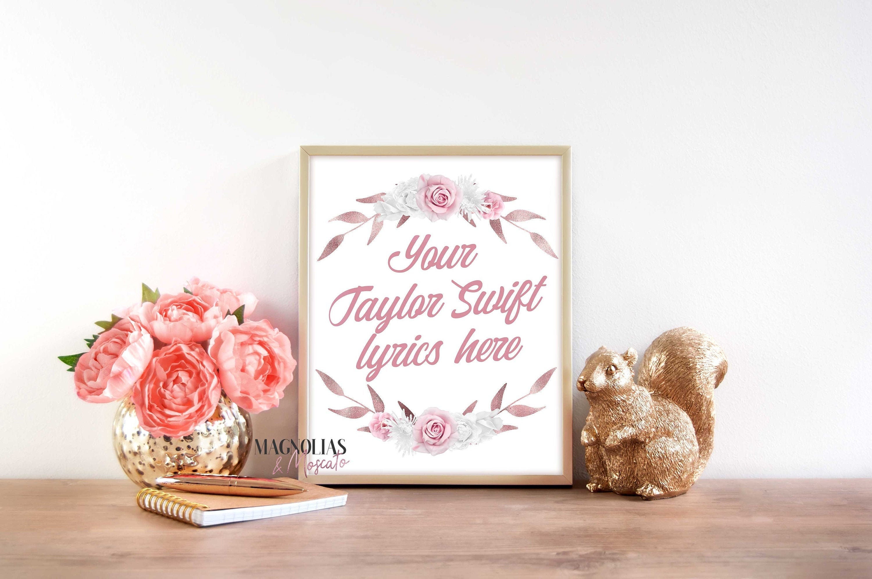 Custom Taylor Swift lyrics print Taylor Swift Print | Etsy