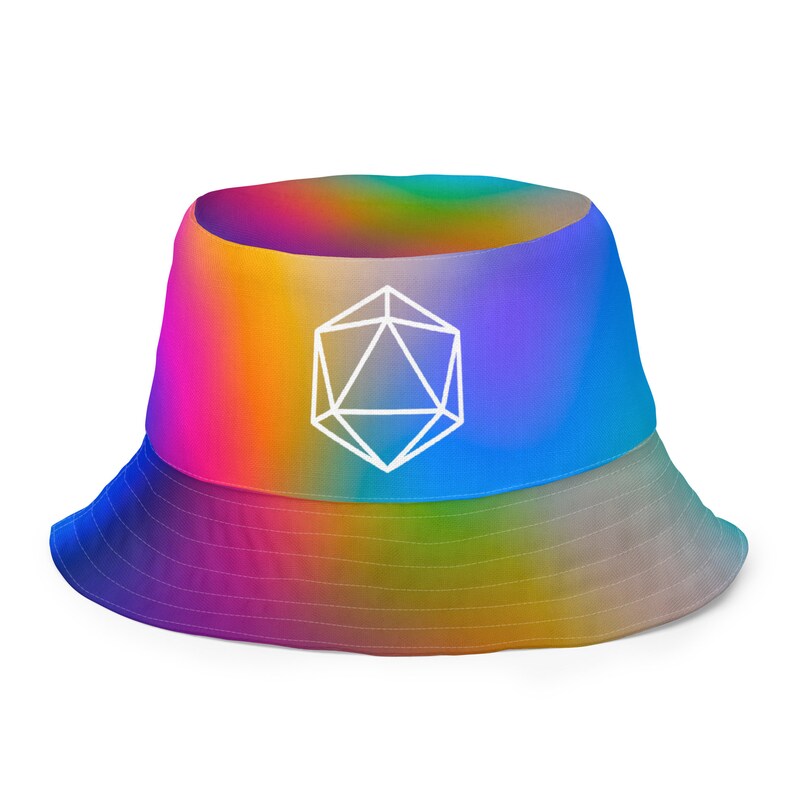 ODESZA Icosahedron Reversible Bucket Hat Rainbow Trippy Rave - Etsy ...