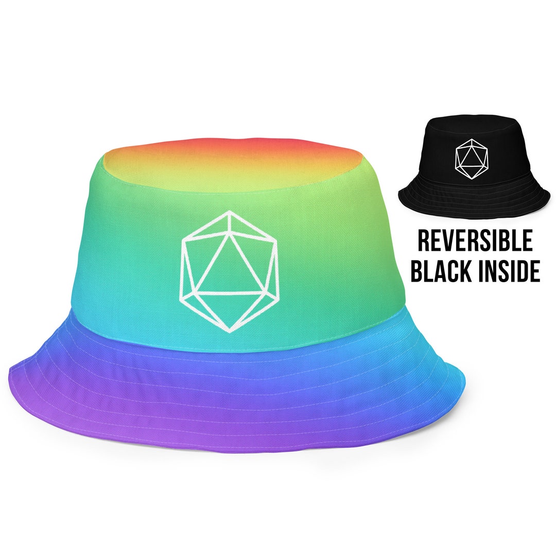 ODESZA Icosahedron Reversible Bucket Hat Rainbow Rave EDM - Etsy
