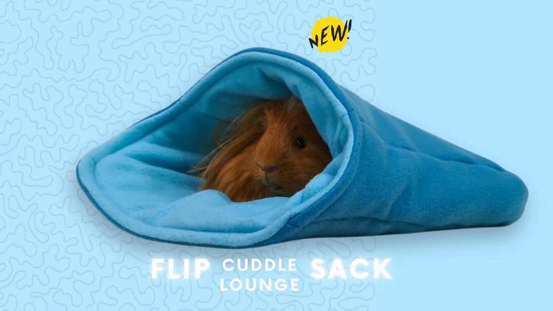 Flip Cuddle Lounge Sack - Guinea Pig Fleece Snuggle Hideout Bag Pouch ...