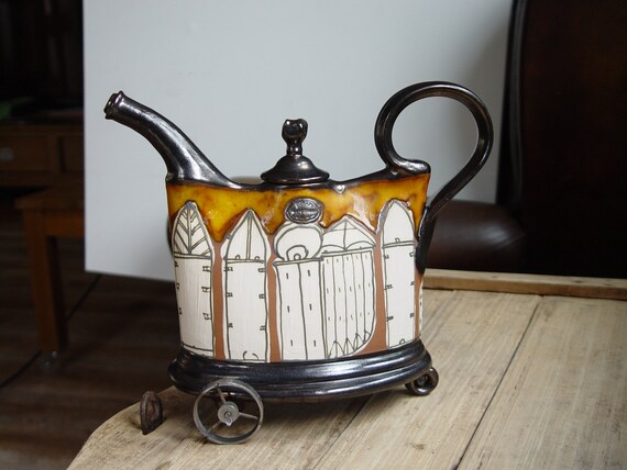 Ceramic Steampunk Teapot