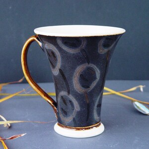 Handmade Stoneware Mug - Marionette Puppet Coffee Cup - Sad Face ...