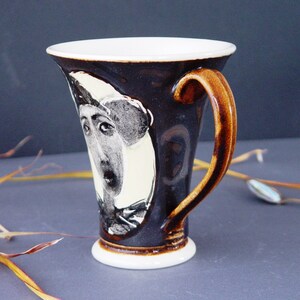 Handmade Stoneware Mug - Marionette Puppet Coffee Cup - Sad Face ...