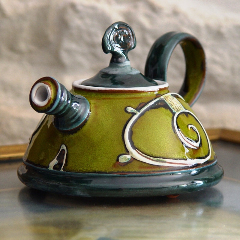 Ceramic Teapot - Etsy