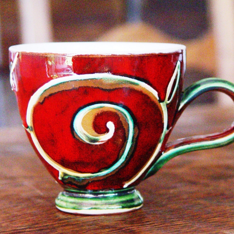 Ceramic Teacup - Etsy
