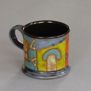 Handmade Windows Mug - Danko Pottery Art | Colorful Ceramic Cup 7 Oz ...