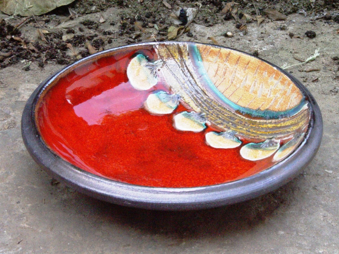 Red Pottery Plate, Earthen plate, Ceramic plate, Ceramics and Pottery ...