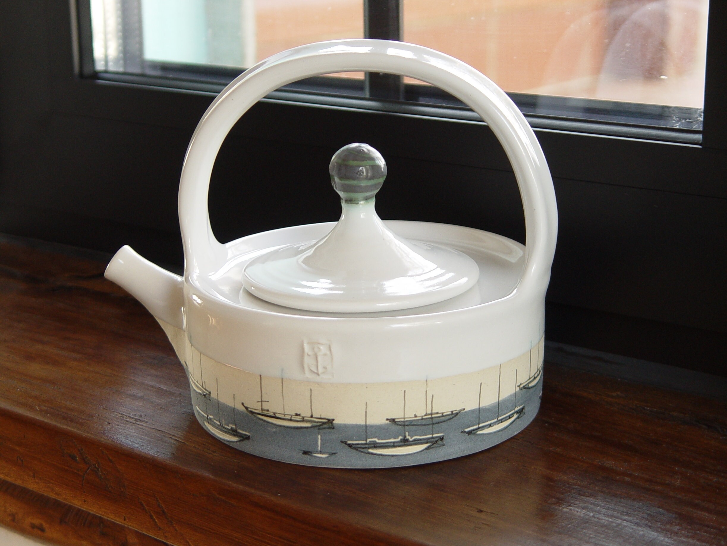 Home & Living Teapots Handbuilt Nautical Teapot No Wheel Used etna.com.pe