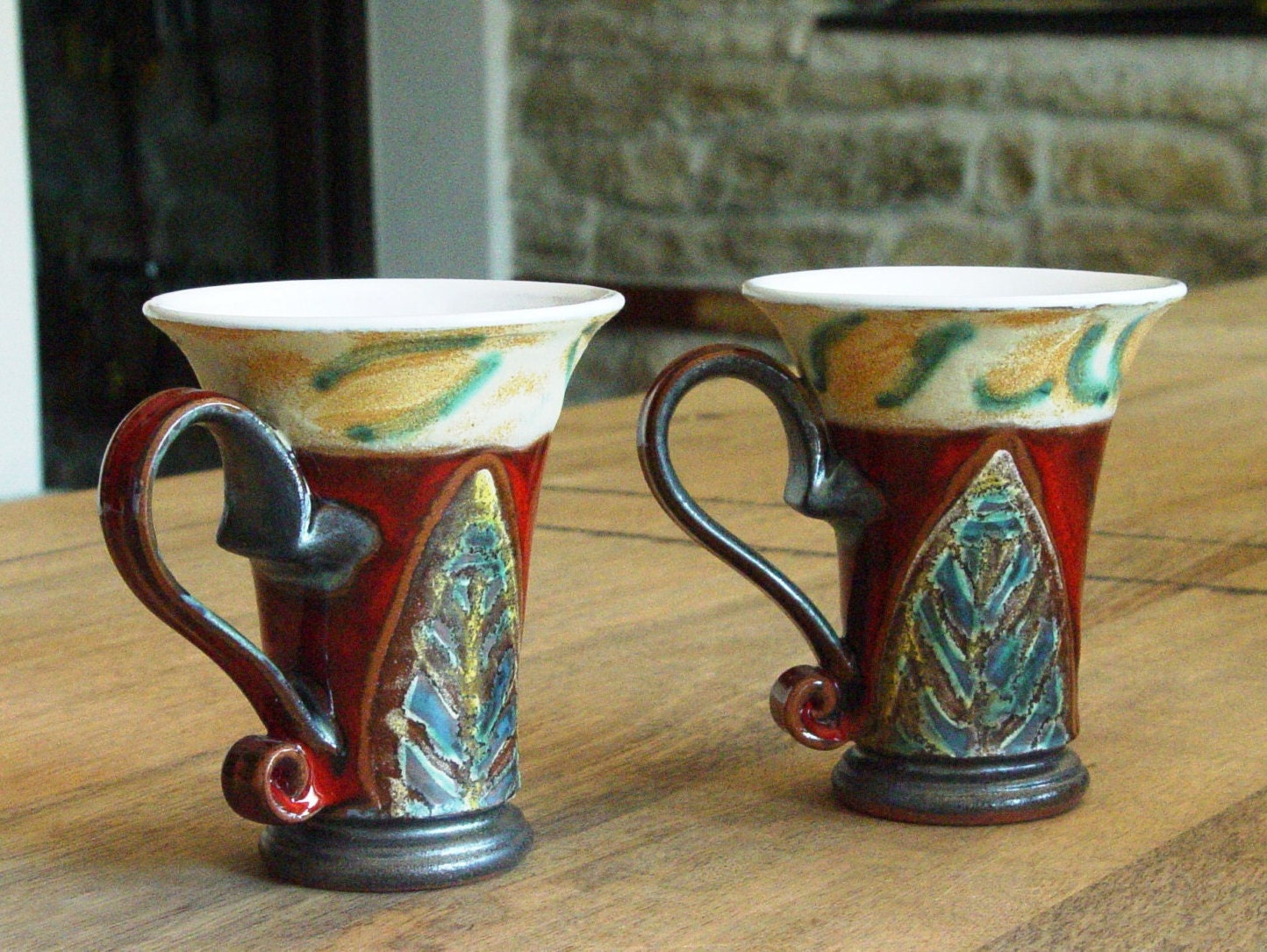 How To Make Pottery At Home Without A Wheel Pottery Coffee Mug Cat Mug Red Mug With Unique 