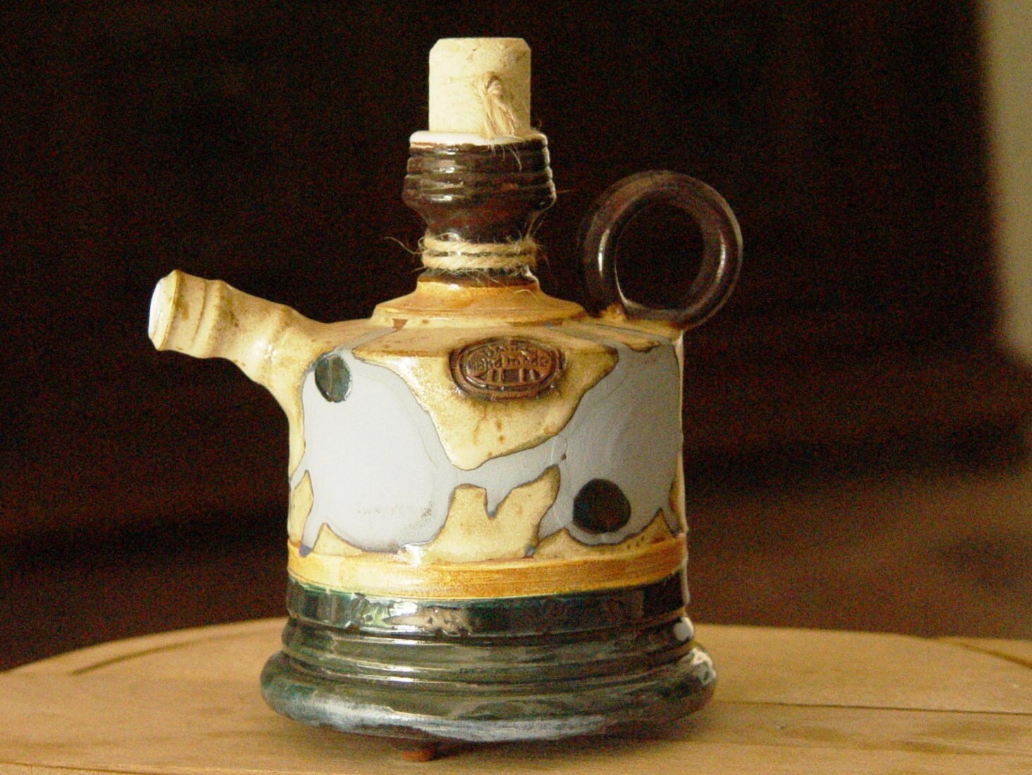 Small Ceramic Bottle. Earthen Pitcher. Ceramics and Pottery, Handmade ...