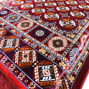 Set of 3 Pcs 1x Floor Cushion+2 X Cushions Orient Afghan Pillow Rug ...
