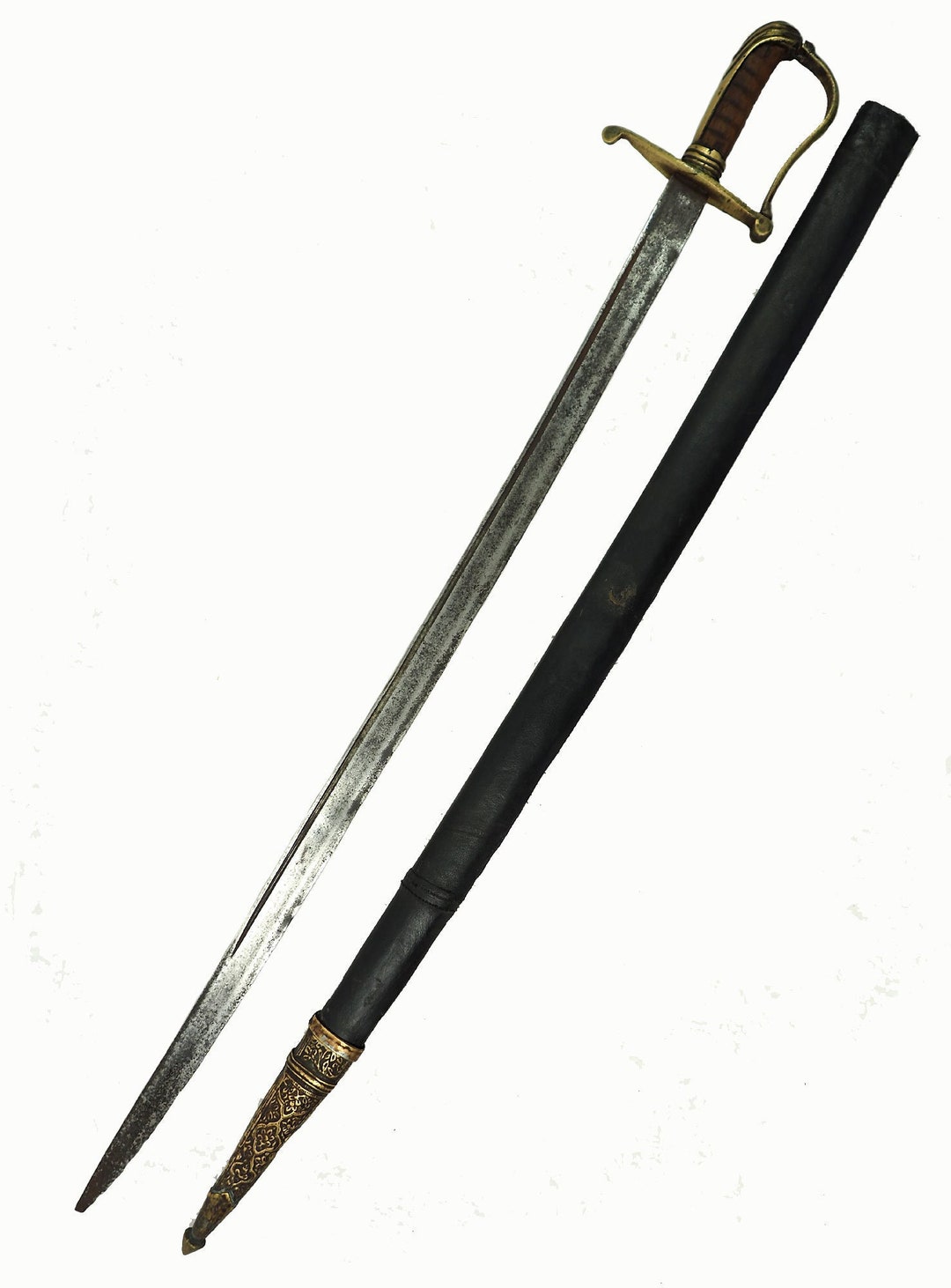 Afghanistan Shamshir an Exceptional Sabre Pierced & Chiseled Steel A ...