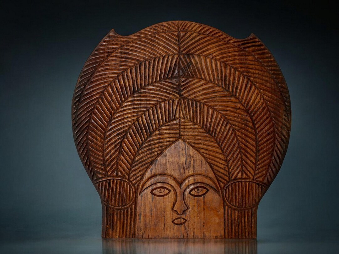 Vintage Orient Solid Wood Handmade Hand Carved Wall Relief Wall ...