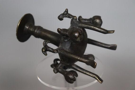 antique islamic Bronze Kohl powder Flask Surmadani Ka… - Gem