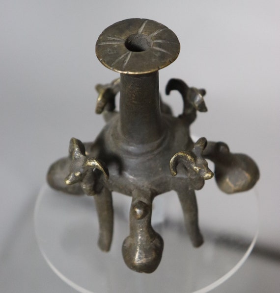 antique islamic Bronze Kohl powder Flask Surmadani Ka… - Gem