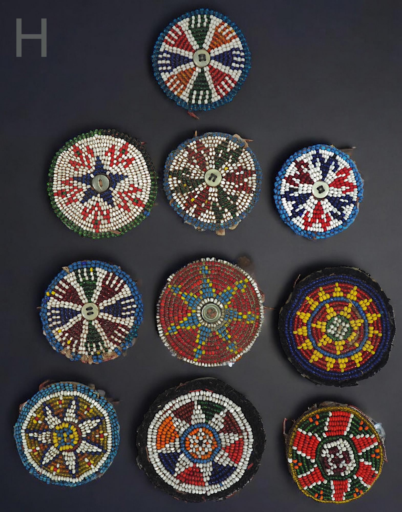 Antique Banjara Tribe Embroidered Kuchi Beaded Medallions Beaded ...