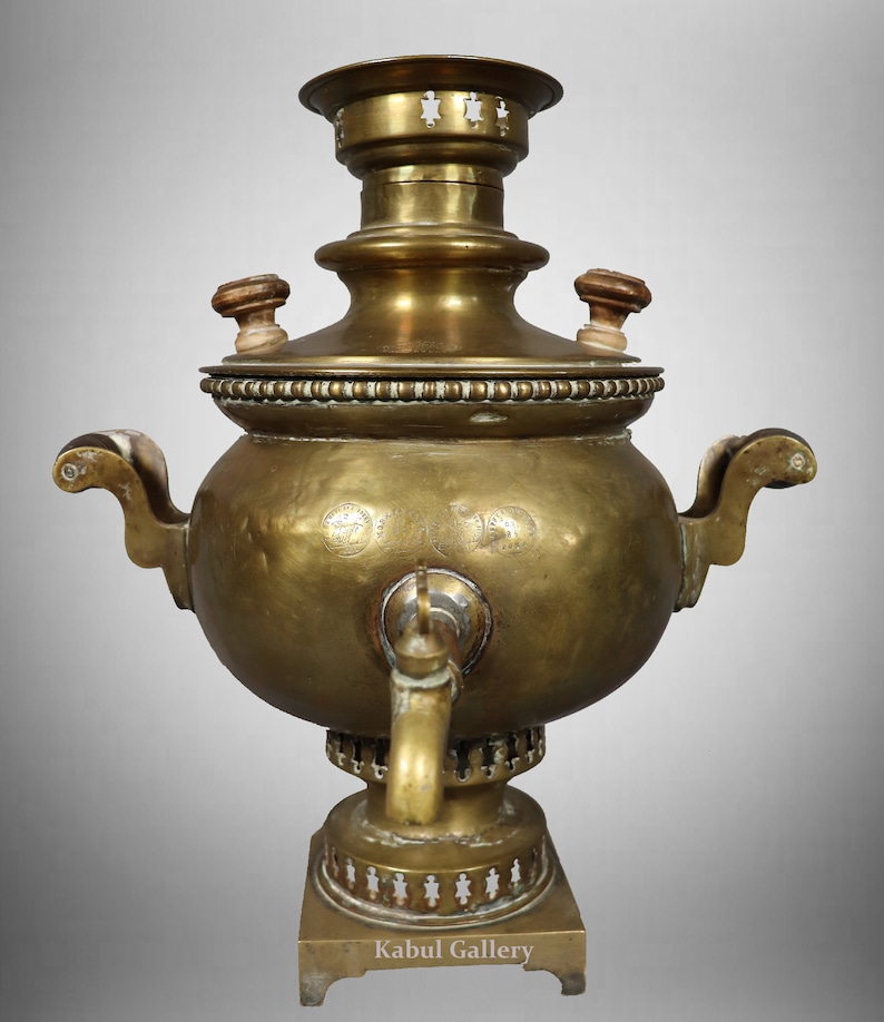 Antique Imperial Russian Tula Charcoal Brass Samovar Withe 4 - Etsy