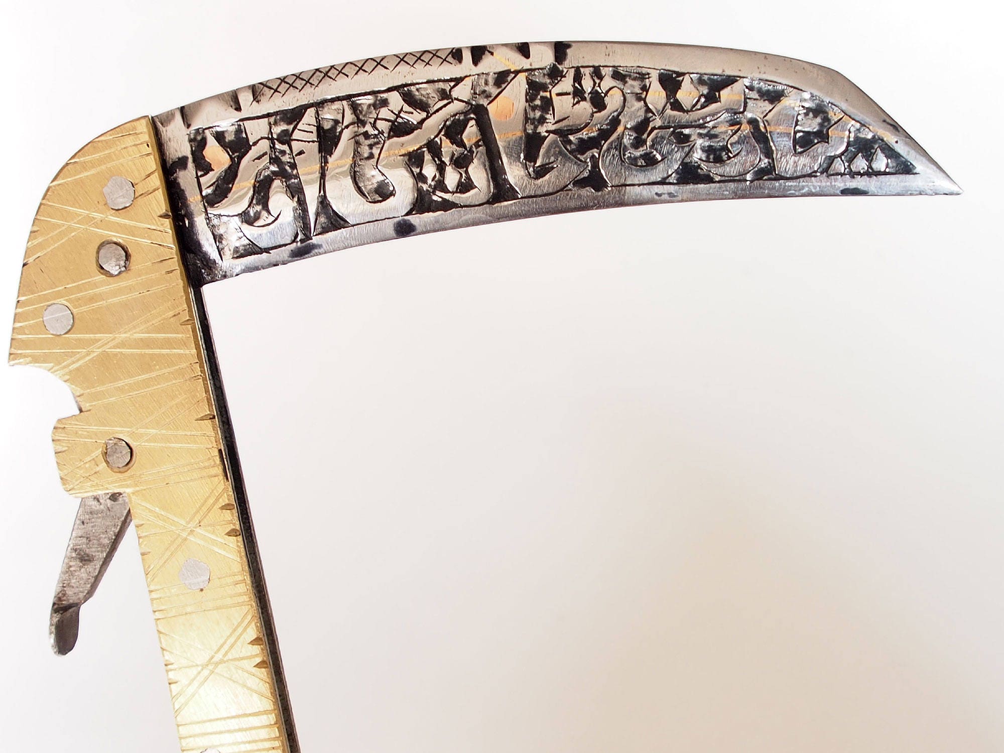 Afghan Scythe Islamic Short Sword Dagger Choora Pesh Kabze Lohar ...