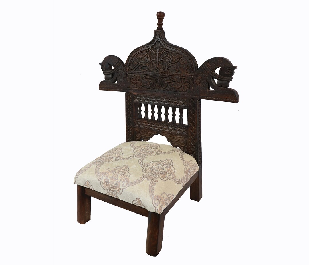 Vintage Sofa 1 Seater Couch Chair Solid Wood Handcrafted Pida Lower ...