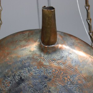 Antique Islamic Middle Eastern Tinned Copper Engraved Water Bottle ...