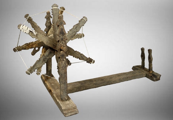 Antique Traditional Basic Spinning Wheel From Nuristan - Etsy