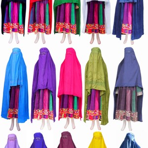 Original Afghan Women Veil Headscarf Burka Burqa Cape Afghan Burqa ...