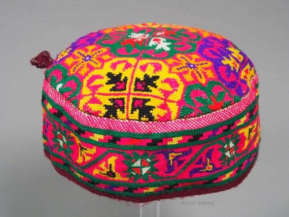 Antique Womens Embroidery Hunza Caps and Ceremonial Headdress | Etsy