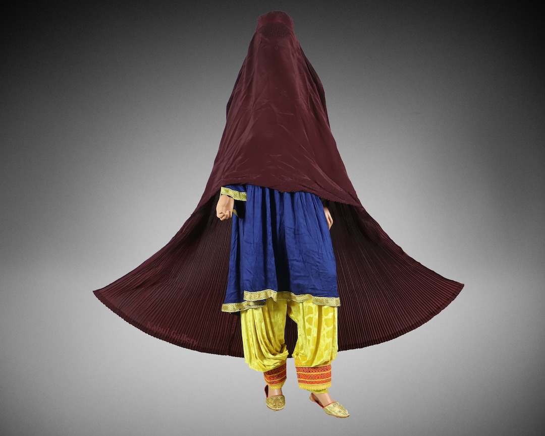 Original Afghan Women Veil Headscarf Burka Burqa Cape Afghan Burqa ...