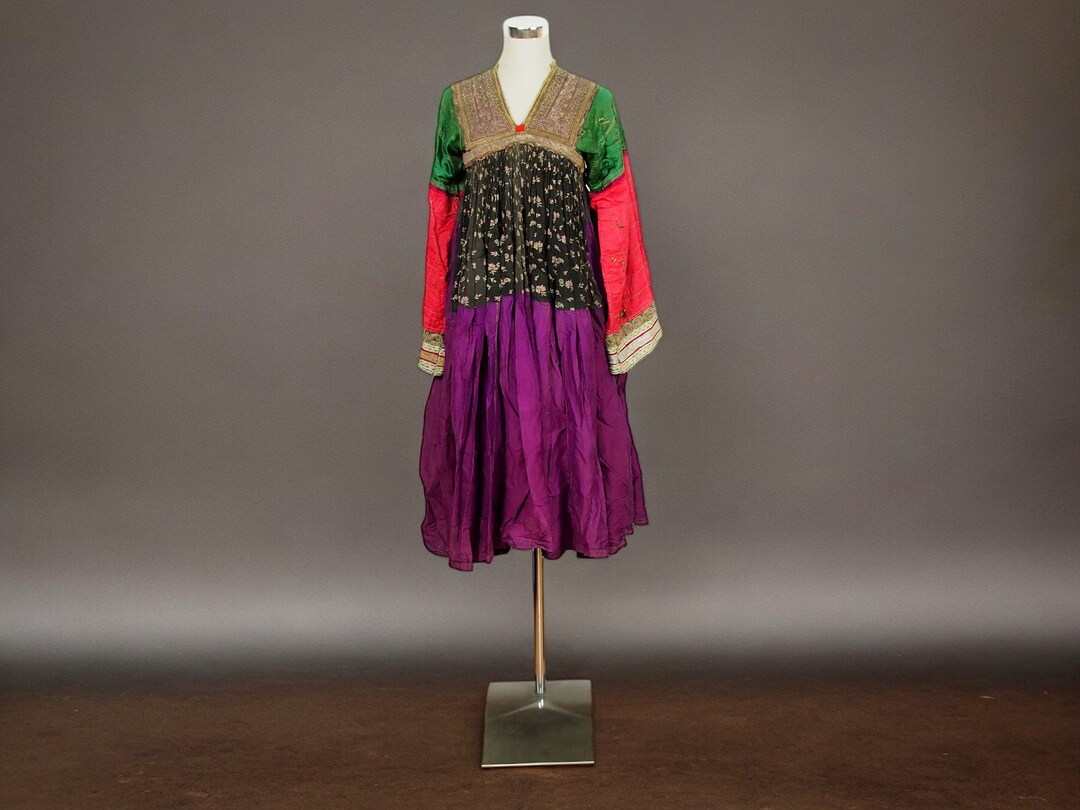 Antique Hand Embroidered Nomadic Kuchi Ethnic Silk Wedding Dress From ...