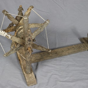 Antique Traditional Basic Spinning Wheel From Nuristan Afghanistan ...