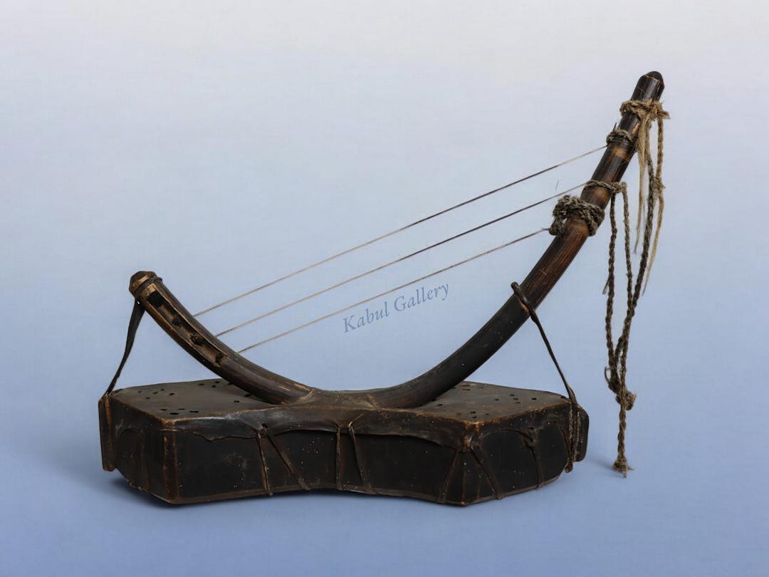 Antique Original Orient Exotic Musical Instrument Afghanistan Nuristan ...