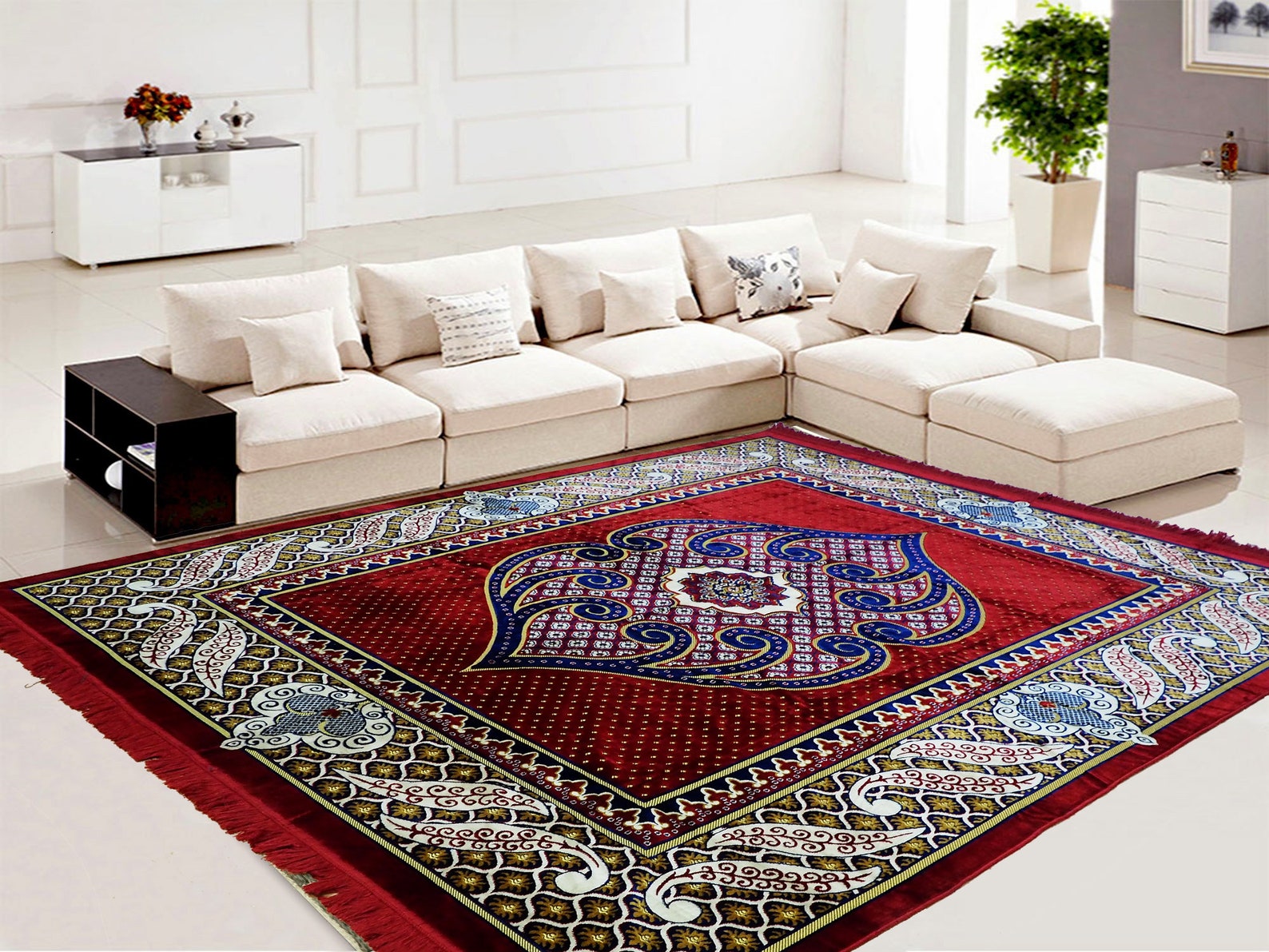 250x200 Cm Velvety Carpet Rug for Oriental Sitting Area Arabic - Etsy