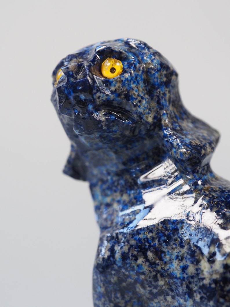 Extravagant Royal Blue Real Lapis Lazuli Stone Figure Dog Dachshund ...