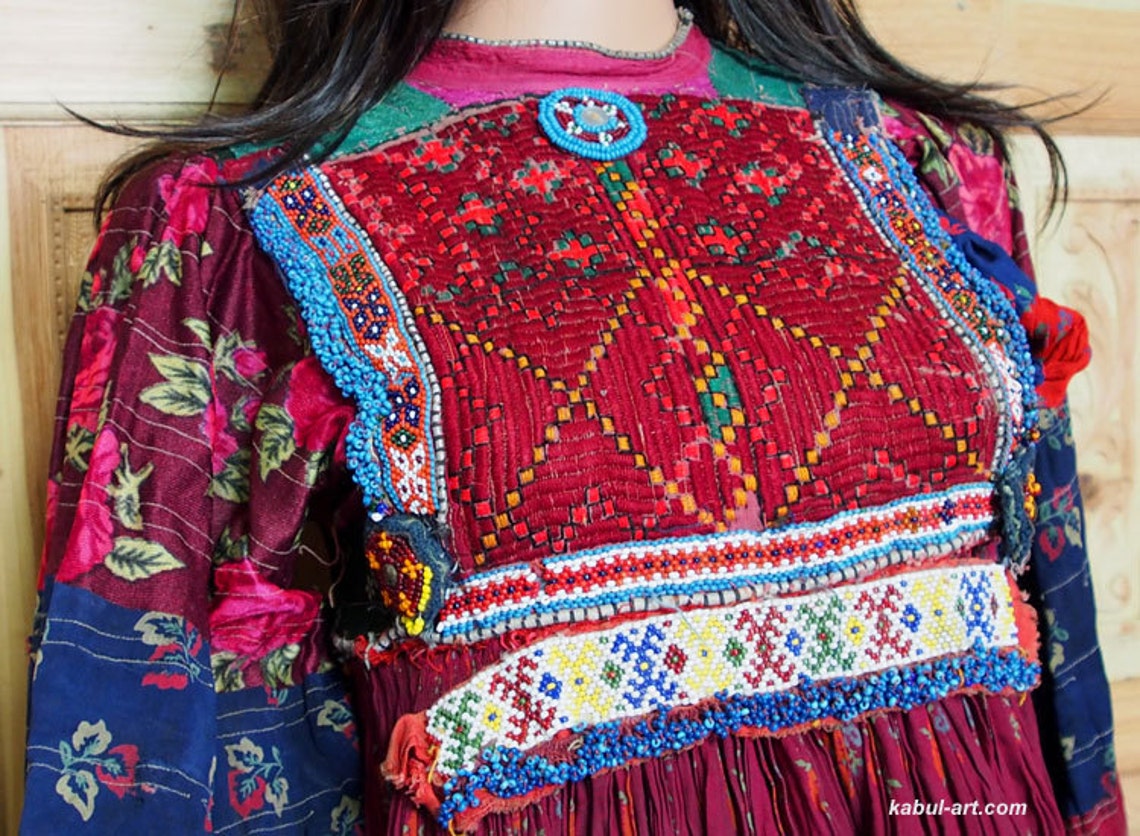 3 piece antik Orient Nomaden kuchi frauen Tracht afghan kleid | Etsy