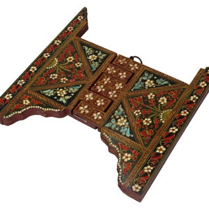 50 Cm Egyptian Moroccan Table Stand Folding Table Base Carved Wooden ...