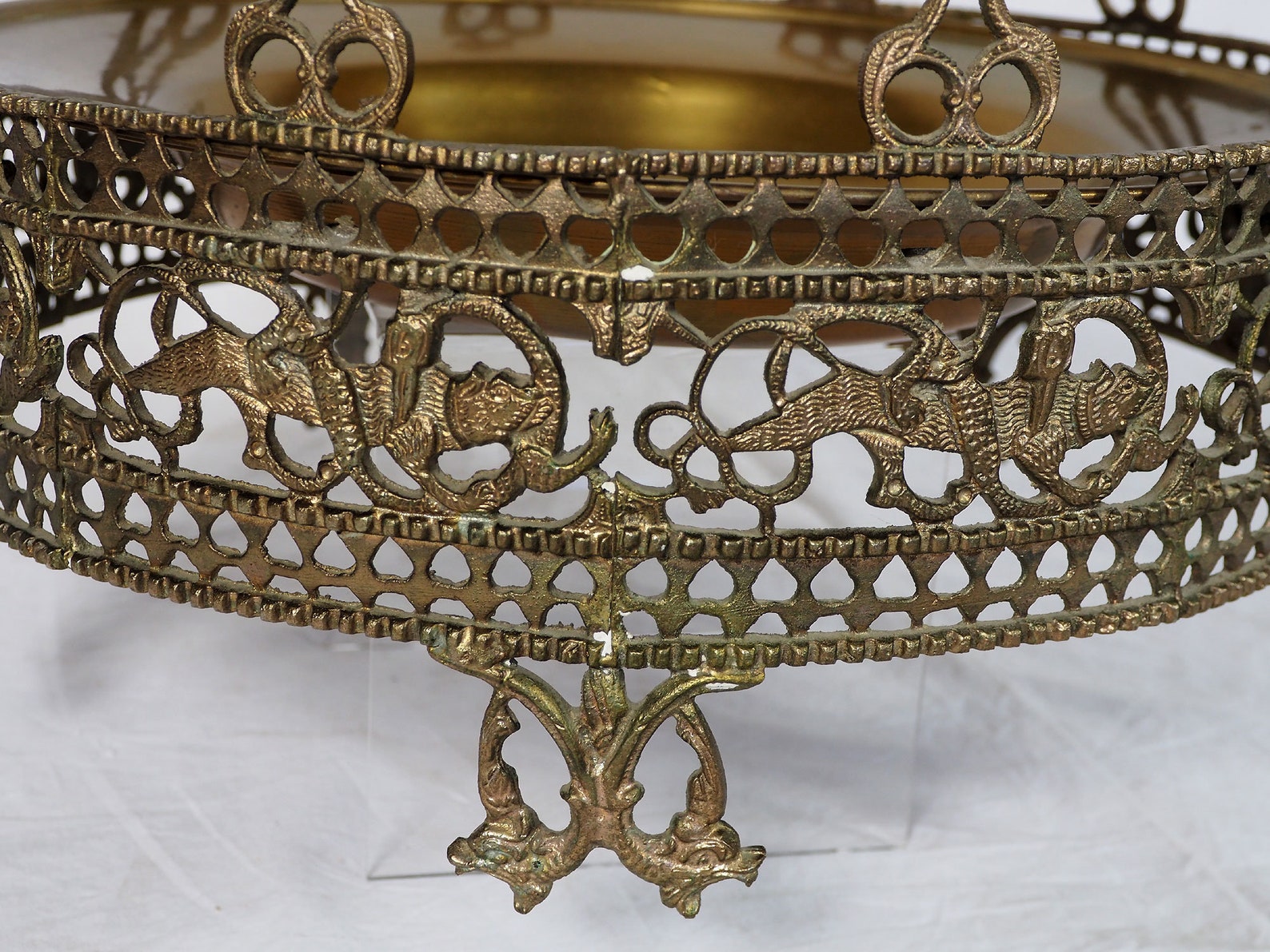 Antique Large Islamic Brass Mangal Bowl Brazier Cast Brass - Etsy