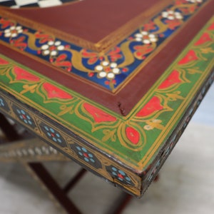 Hand Painted Solid Wood Coffee Table Tea Table Orient Bohemian - Etsy